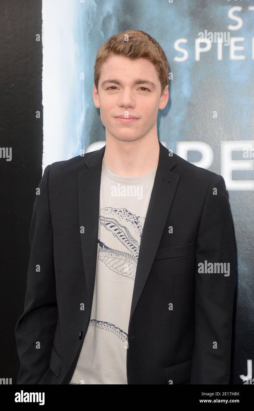 Gabriel Basso arriving for "Super 8" Film Premiere held at the Regency ...