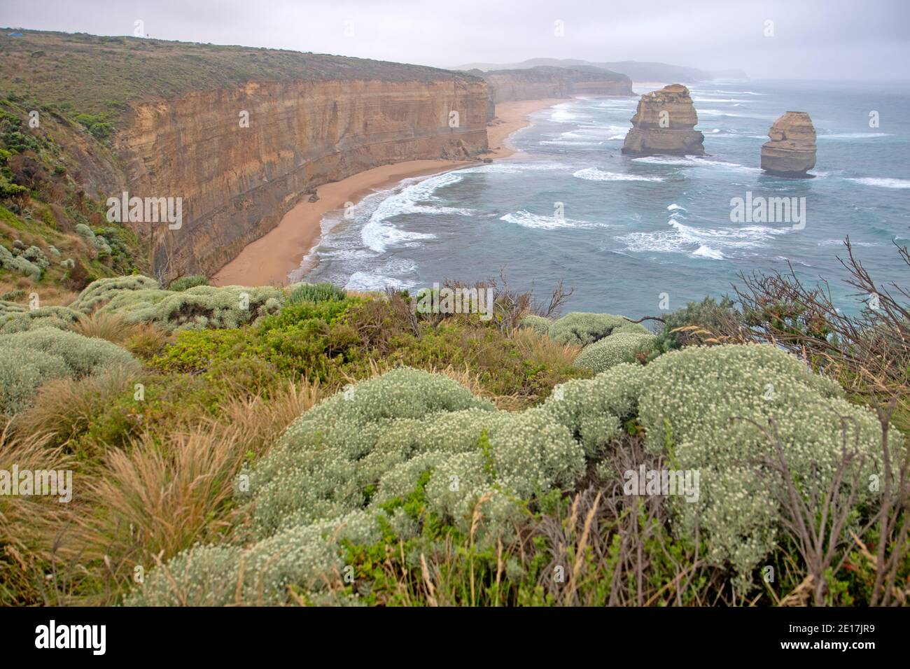 View along Gibsons Steps beach at the Twelve Apostles Stock Photo - Alamy
