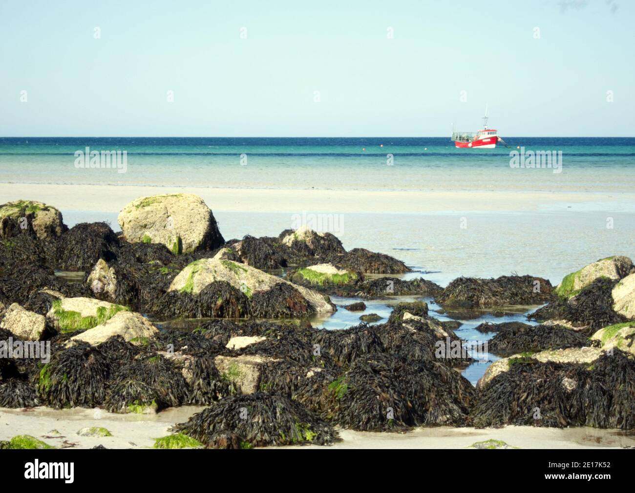 Small boat at sea hi-res stock photography and images - Alamy