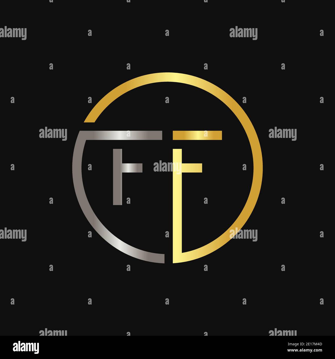 Initial FF Letter Logo Creative Typography Vector Template. Creative ...