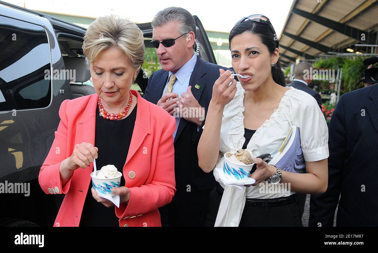 File picture taken in July 2007 of Anthony Weiner's wife Huma Abedin ...