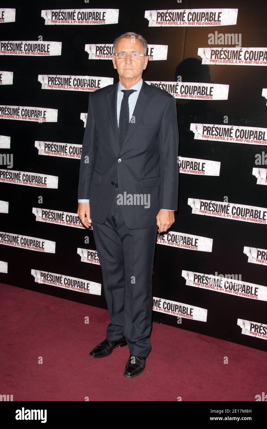 Andre Vallini attending the Premiere of the movie 'Presume coupable ...