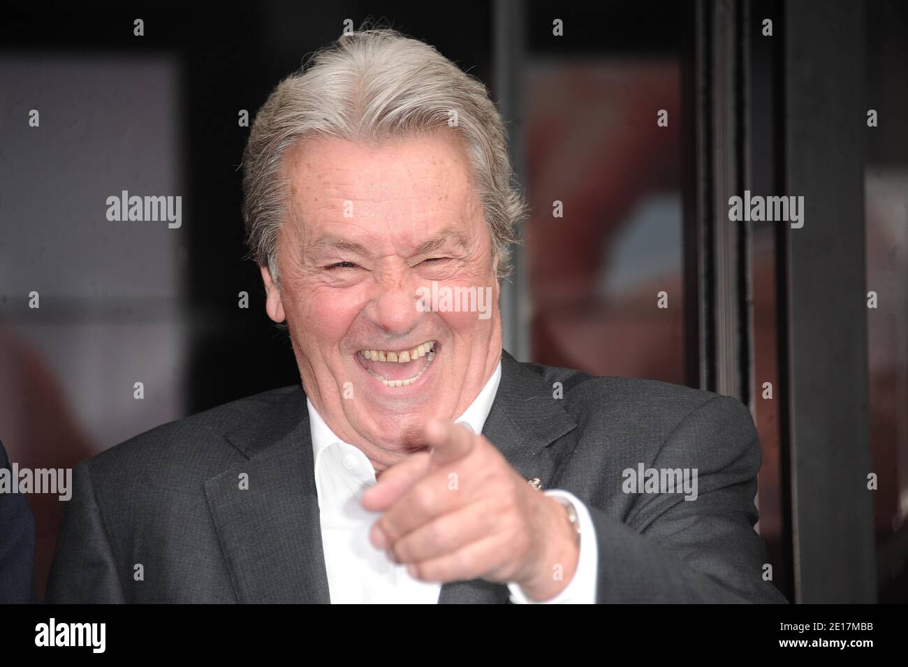 Alain Delon attending the opening of the Hublot store on the Place ...