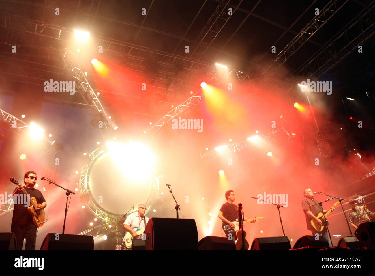 Los Lobos performs on the stage of the Rio Loco music festival, on June ...