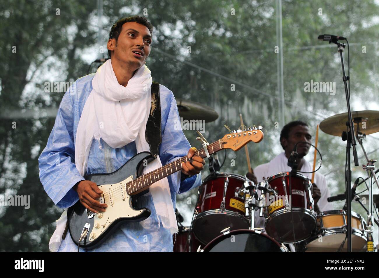 African singer Bombino of Niger performs on the stage of the Rio Loco ...