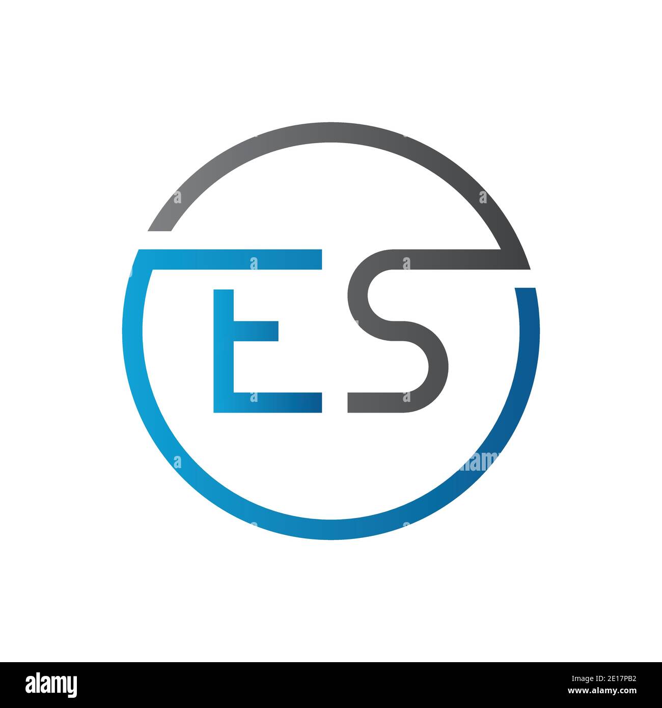 Initial ES Letter Logo Creative Typography Vector Template. Creative ... Initial ES Letter Logo Creative Typography Vector Template. Creative ...