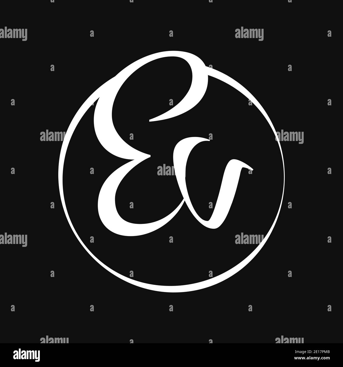 Letter ev logo hi-res stock photography and images - Alamy