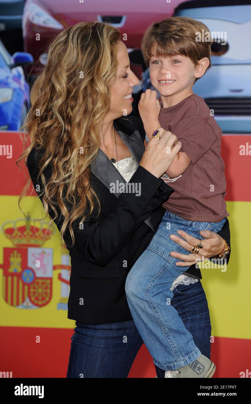 Sheryl Crow and her son Wyatt Steven Crow attend the Pixars Studios ...