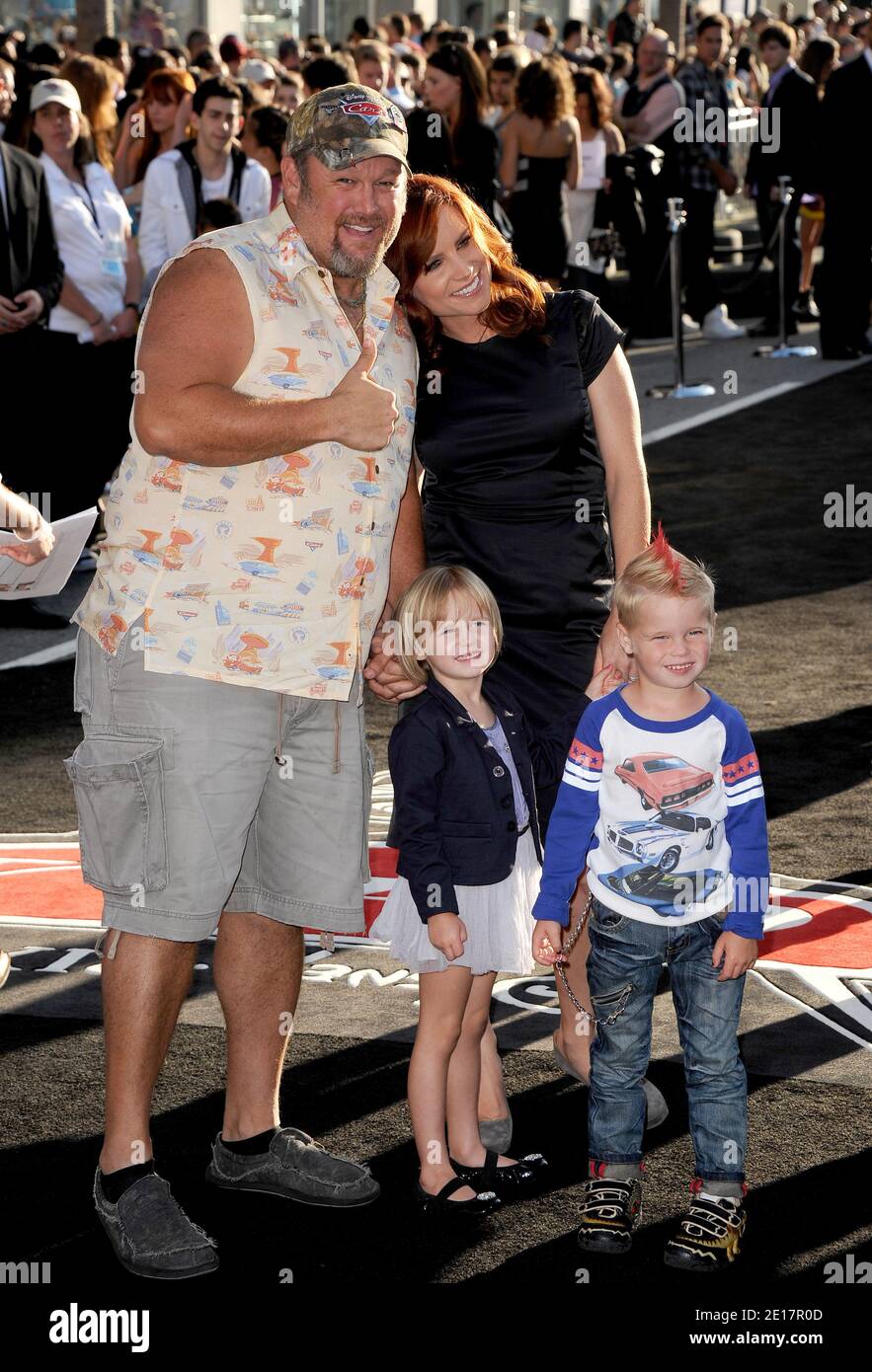 Daniel Lawrence Whitney aka Larry the Cable Guy and his family attend ...