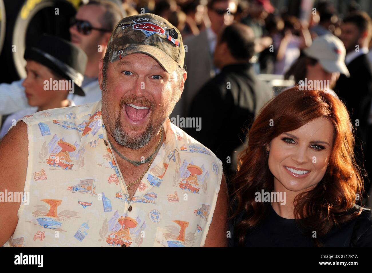 Daniel Lawrence Whitney aka Larry the Cable Guy and his family attend ...