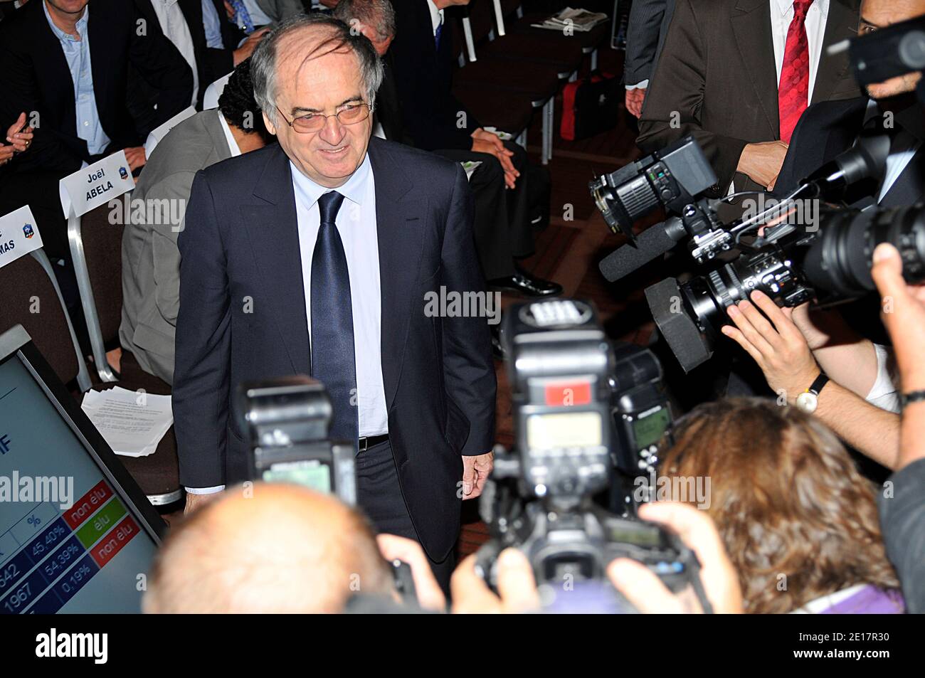 New FFF President Noel Le Graet at the FFF (French Federation Football ...