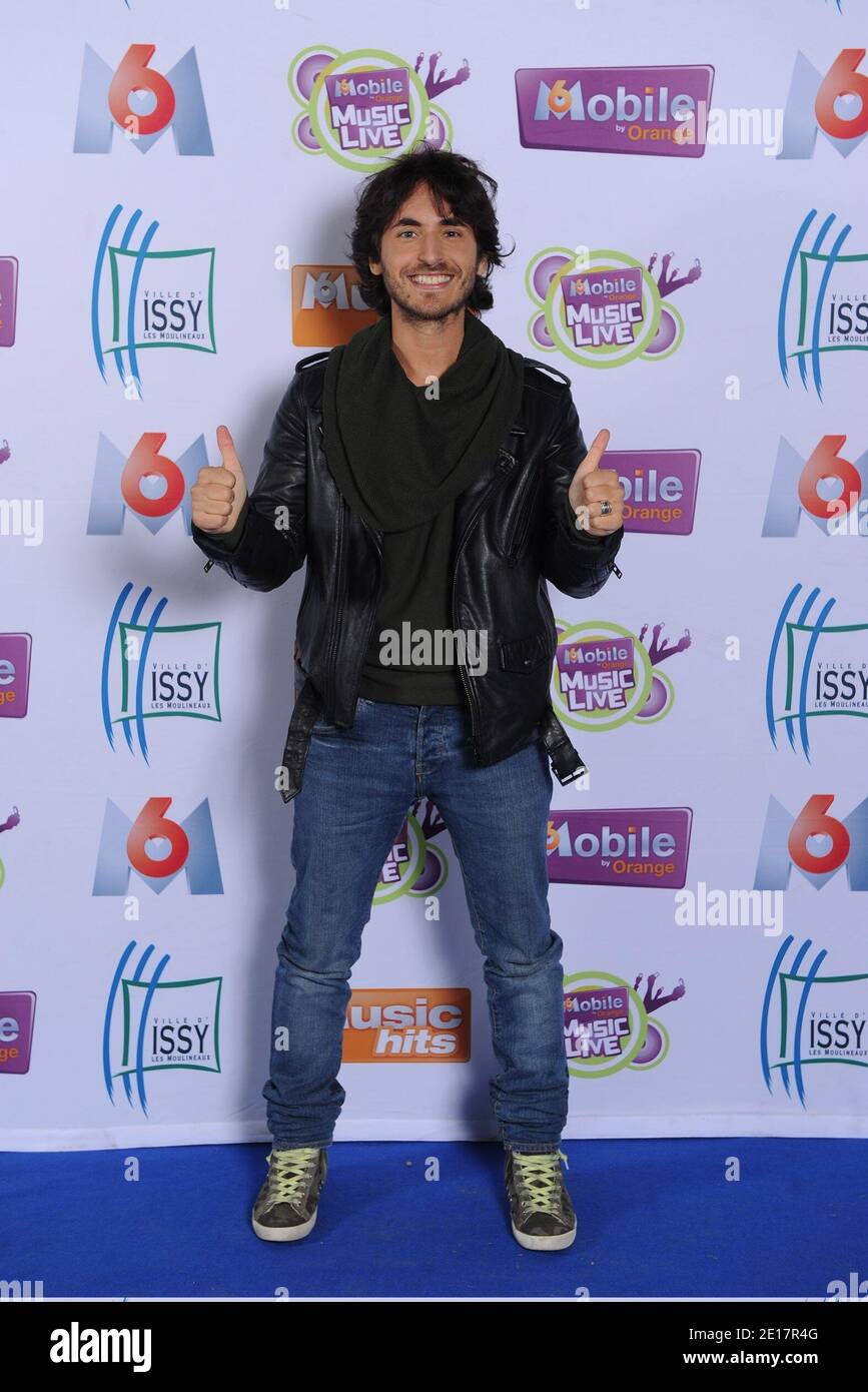 EXCLUSIVE. Mickael Miro during the 'M6 Mobile Music Live' concert held ...