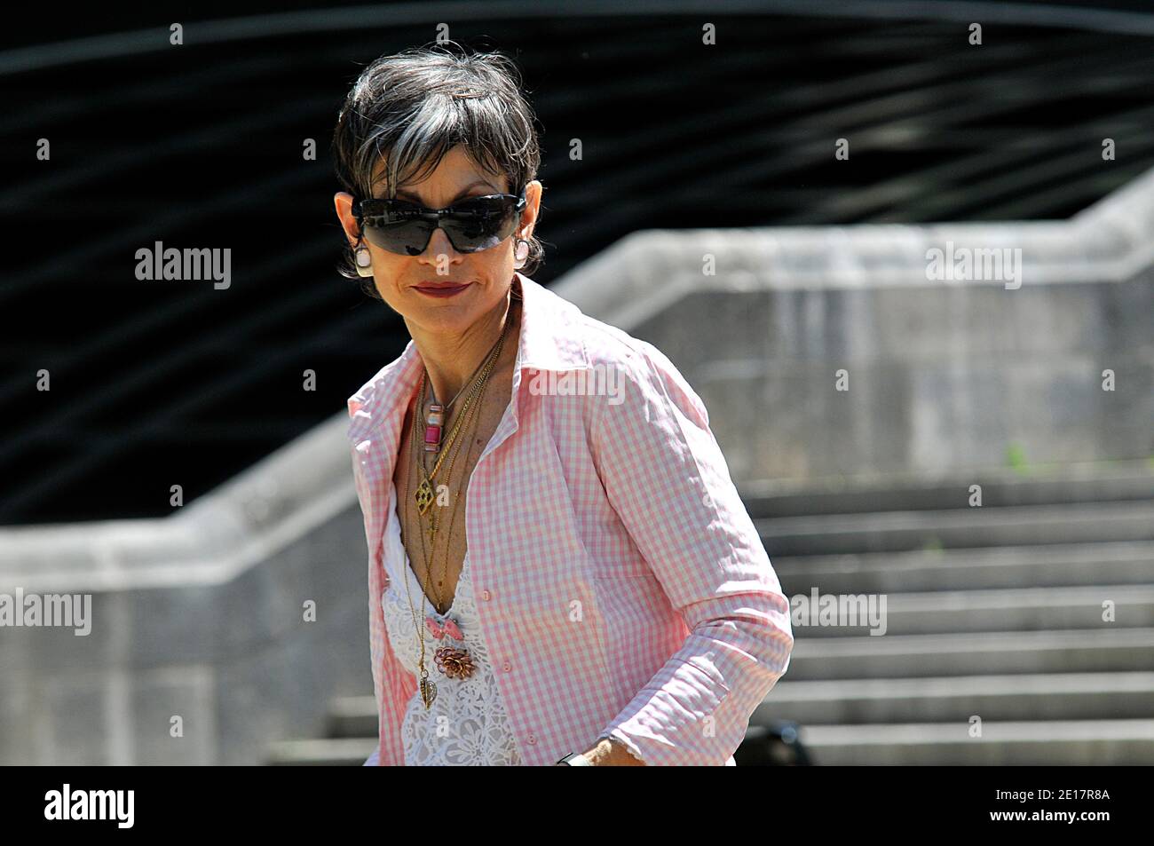 Isabelle Morini-Bosc during the Petanque Broadcasting Competition ...