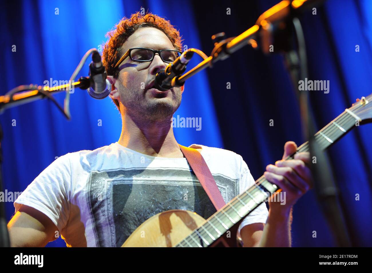 Singer-songwriter of Israeli-Romanian descent, Yoav performs during a ...