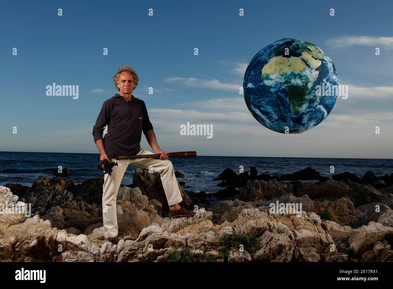 EXCLUSIVE. French skipper Philippe Monnet poses on Lerins Island in ...