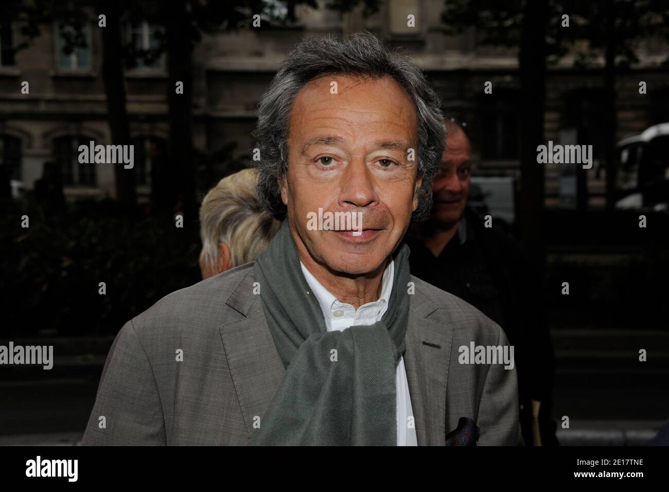 Paul Wermus arriving at Michou's 80th birthday party at 'Le Trianon' in ...