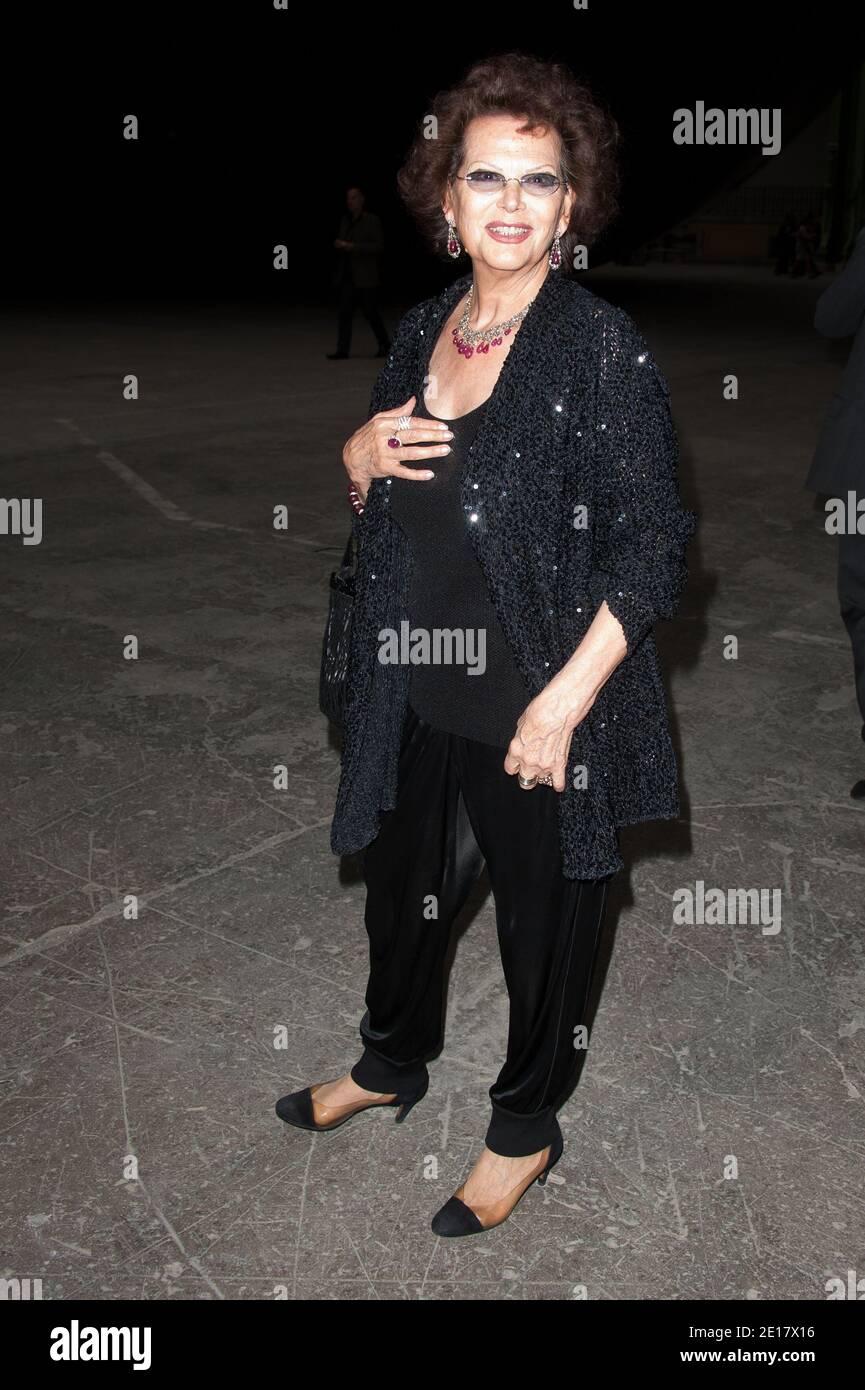 Claudia Cardinale attending a cocktail party to celebrate the 'Fete du ...