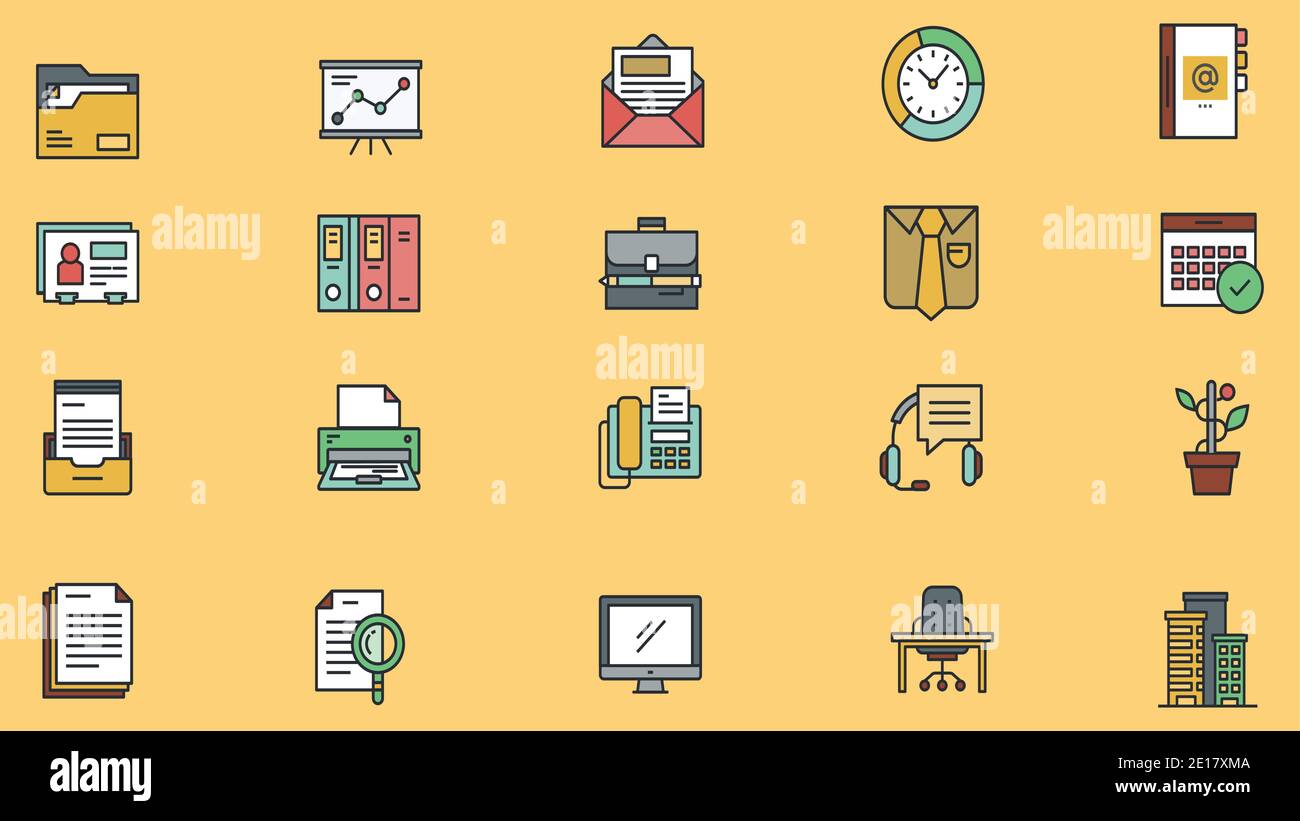 business icon set for marketing Stock Vector Image & Art - Alamy