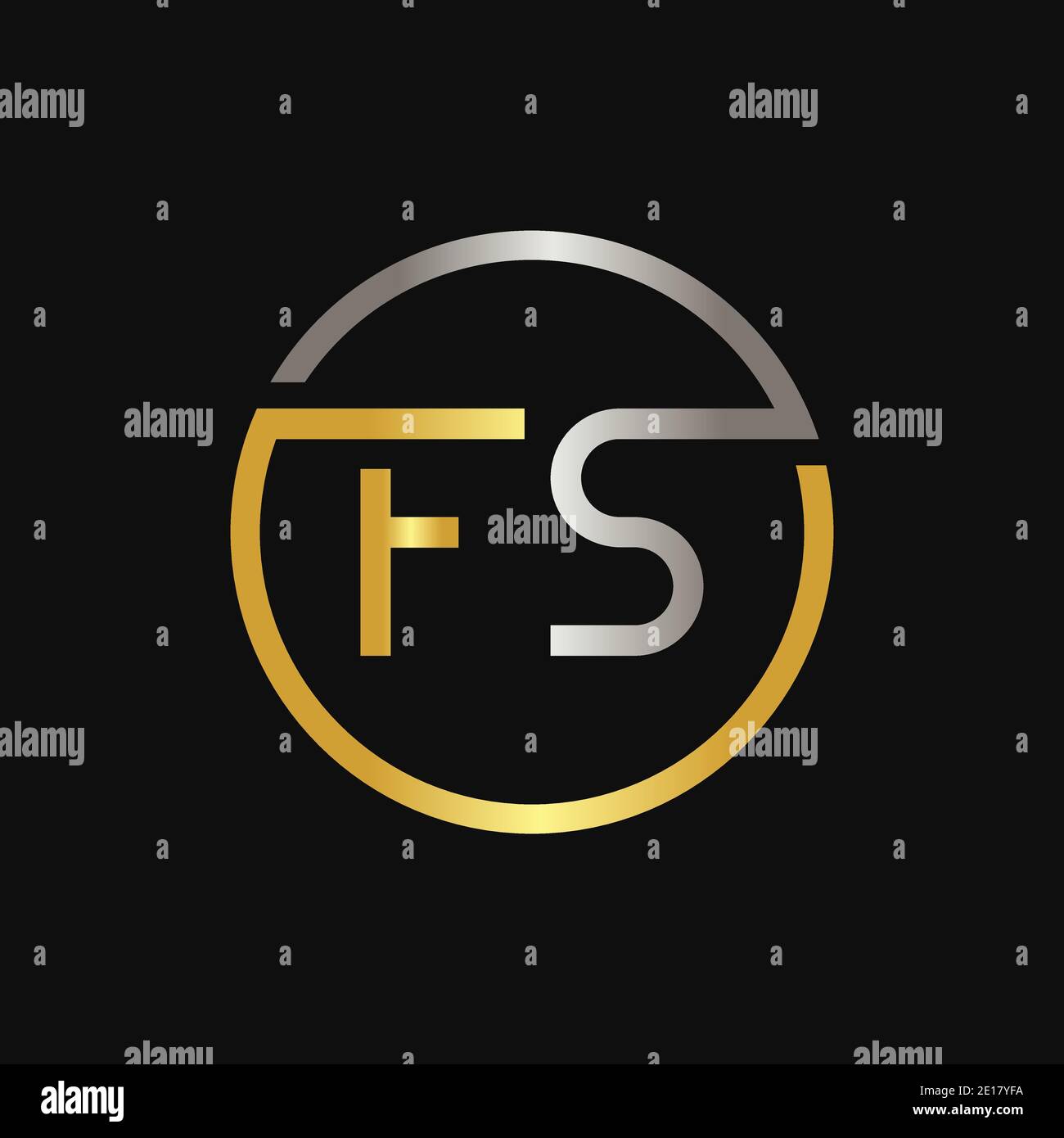 Initial FS Letter Logo Creative Typography Vector Template. Creative ...