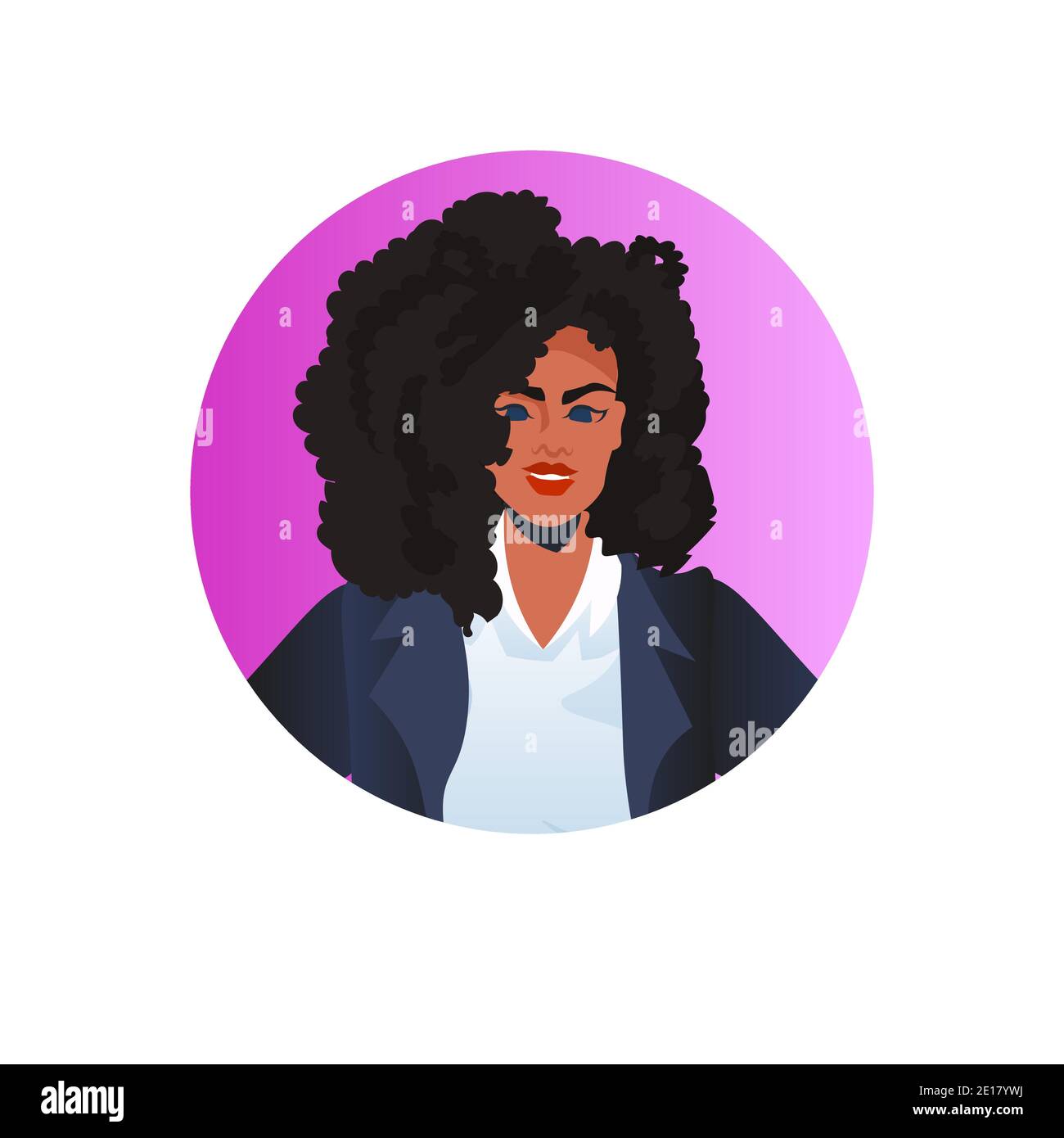 businesswoman leader face avatar successful african american business ...