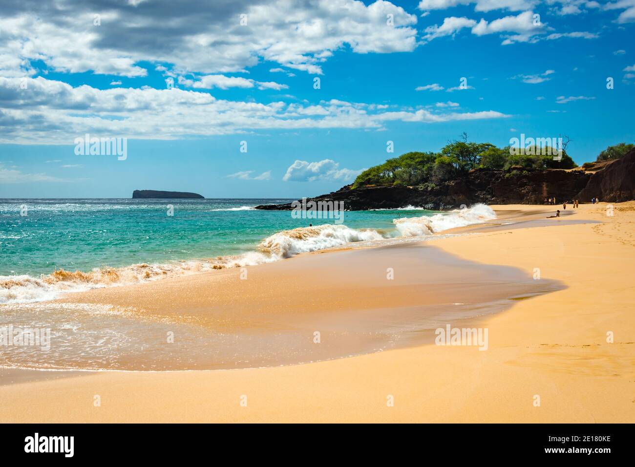 Maui, Hawaii, Big Beach at Makena Stock Photo - Alamy