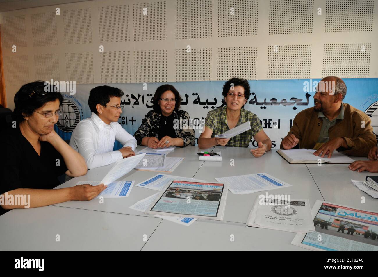 President of Moroccan association of the Human rights Khadija Ryadi is ...