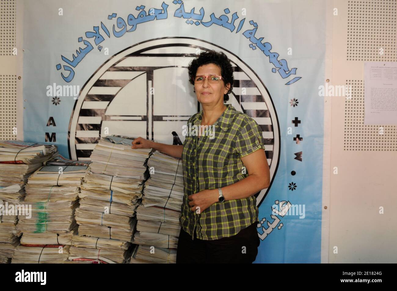 President of Moroccan association of the Human rights Khadija Ryadi is ...