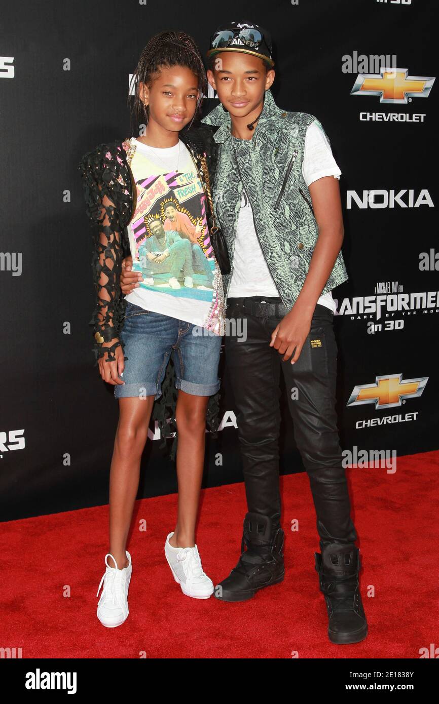 Willow and Jaden Smith attend the 'Transformers: Dark Side Of The Moon ...