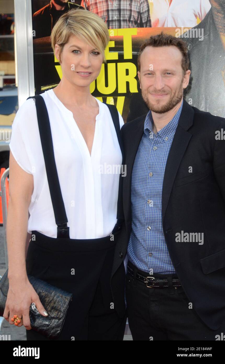 Jenna Elfman and Bodhi Elfman attending the premiere of 'Horrible ...