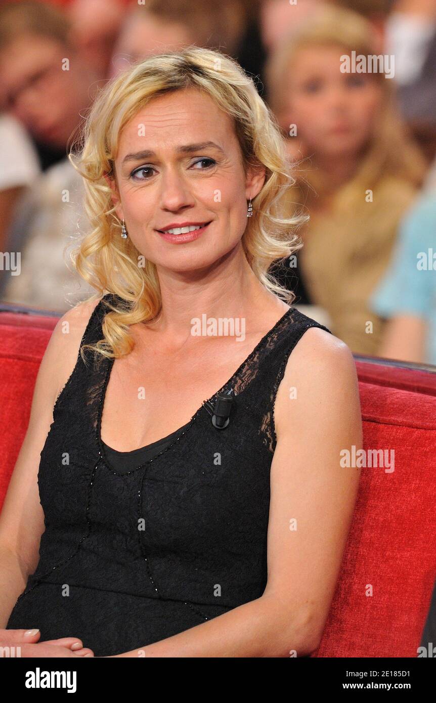 Sandrine Bonnaire at the taping of Vivement Dimanche on April 27, 2011 ...