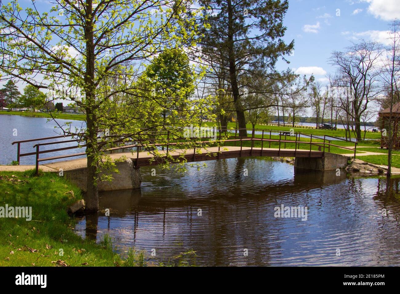 Van Cleve Park on the shore of Lake Michigan in the Upper Peninsula ...