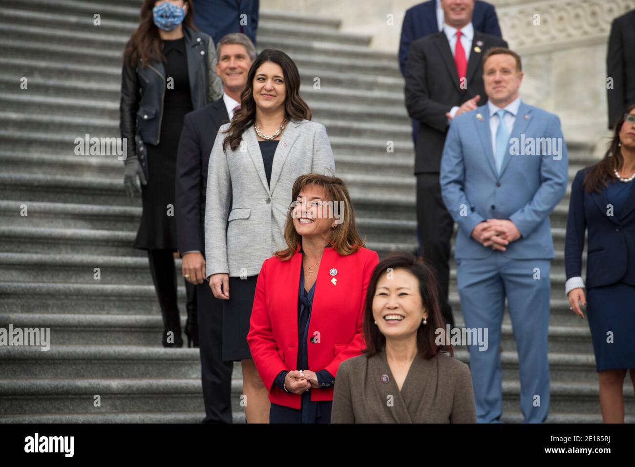 Freshmen GOP members of Congress gather and pose for a group photograph ...