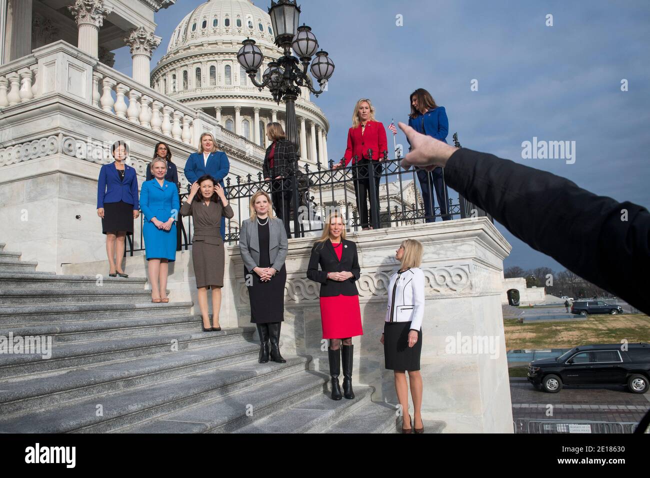 Freshmen GOP members of Congress gather and pose for a group photograph ...