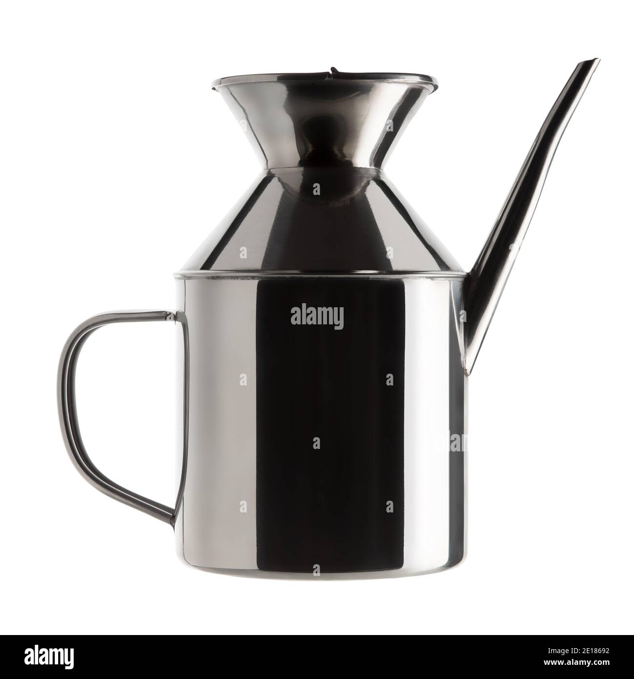 Oil Jug isolated on white background. Full depth of field with clipping ...