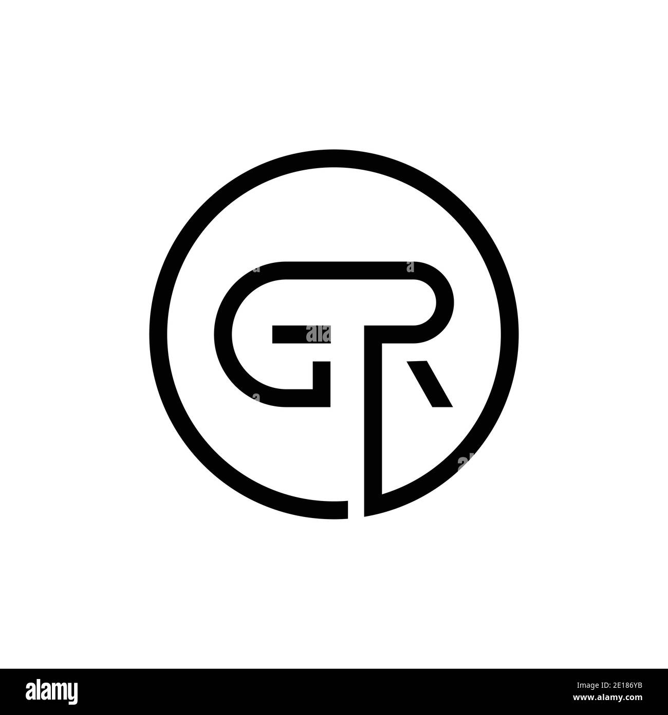 Modern gr logo vector vectors hi-res stock photography and images - Alamy