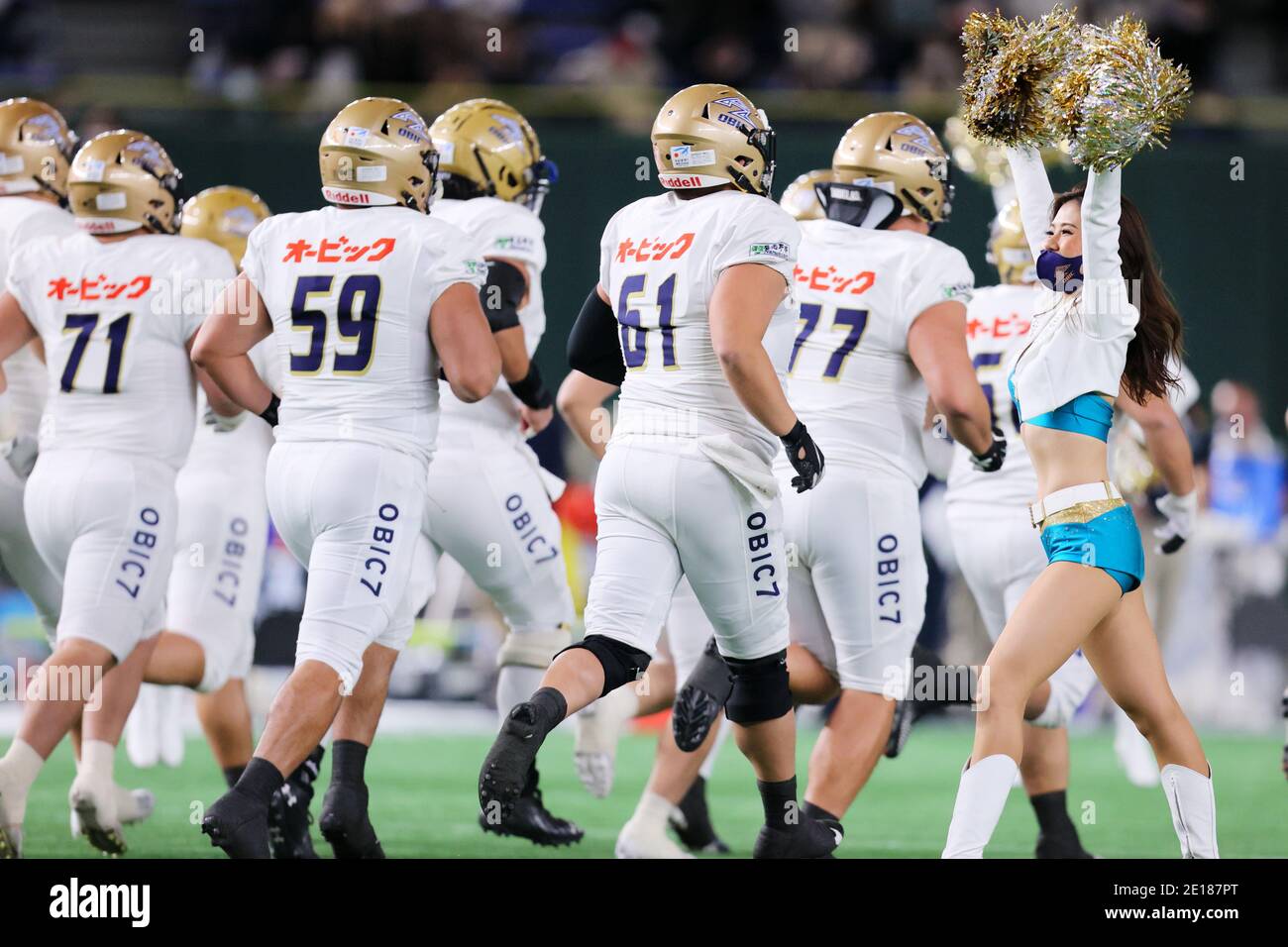 Tokyo Dome, Tokyo, Japan. 3rd Jan, 2021. Obic Seagulls team group, JANUARY 3, 2021 - American ...