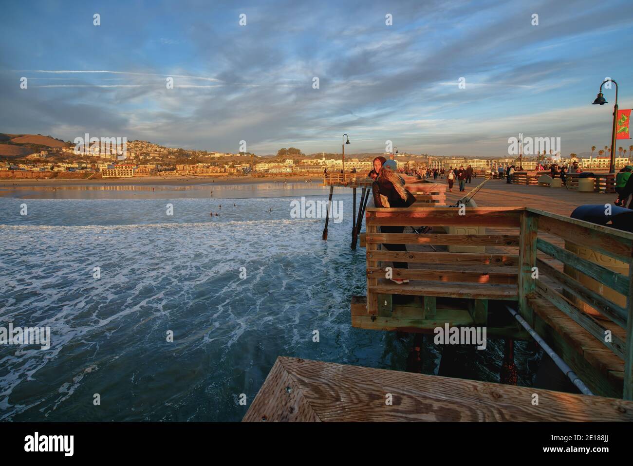 Pismo Beach, California, USA - January 1, 2021 An iconic Pismo Beach ...