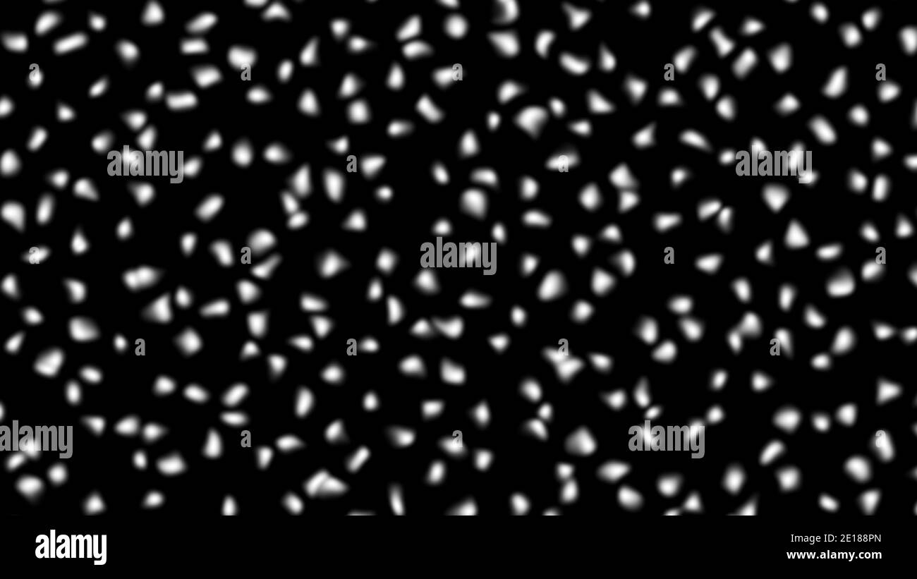 Many spots randomly wiggles in the dark. Computer generated 3d ...