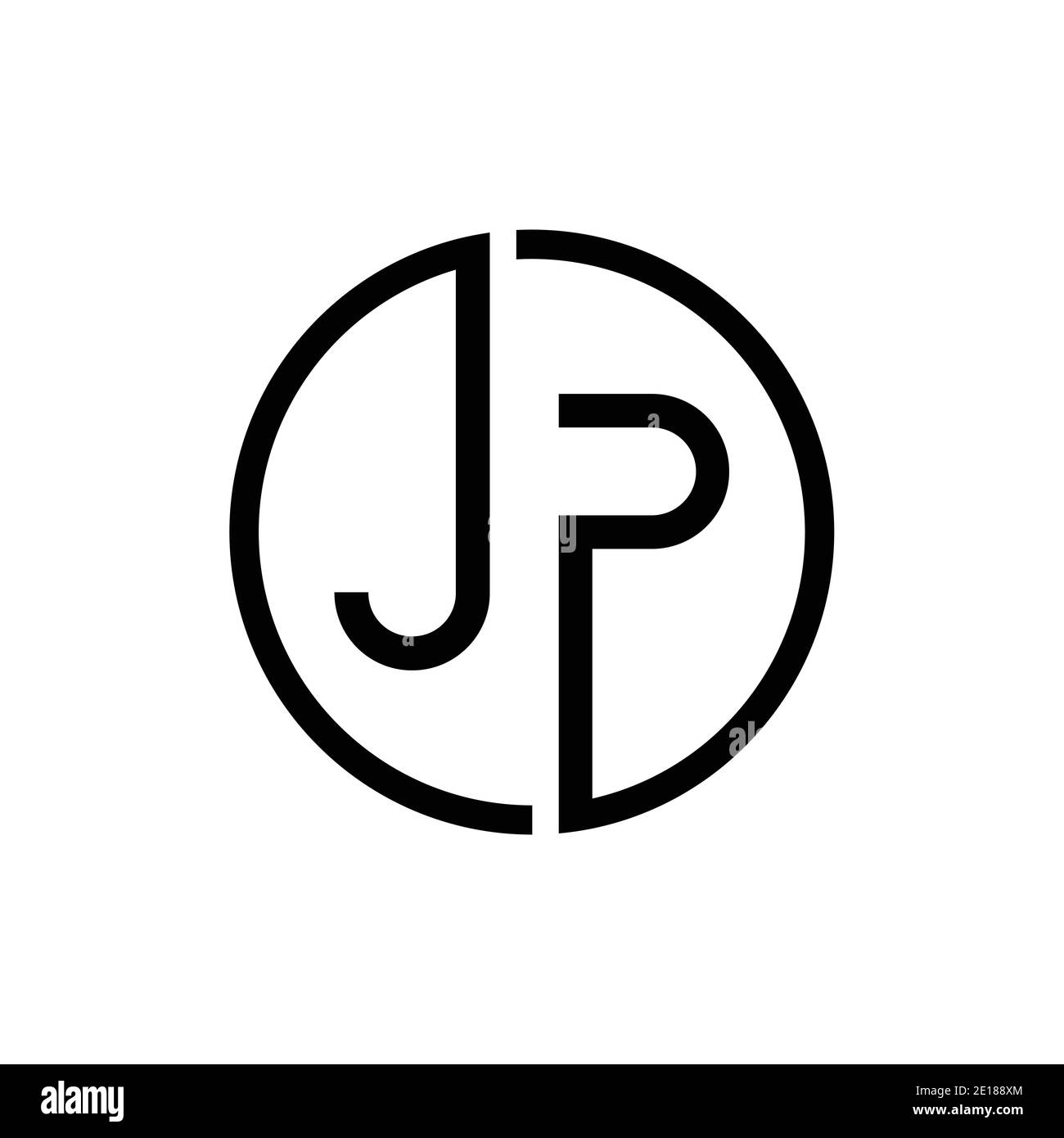Creative letter JP Logo Design Vector Template. Initial Circle Letter ... Creative letter JP Logo Design Vector Template. Initial Circle Letter ...