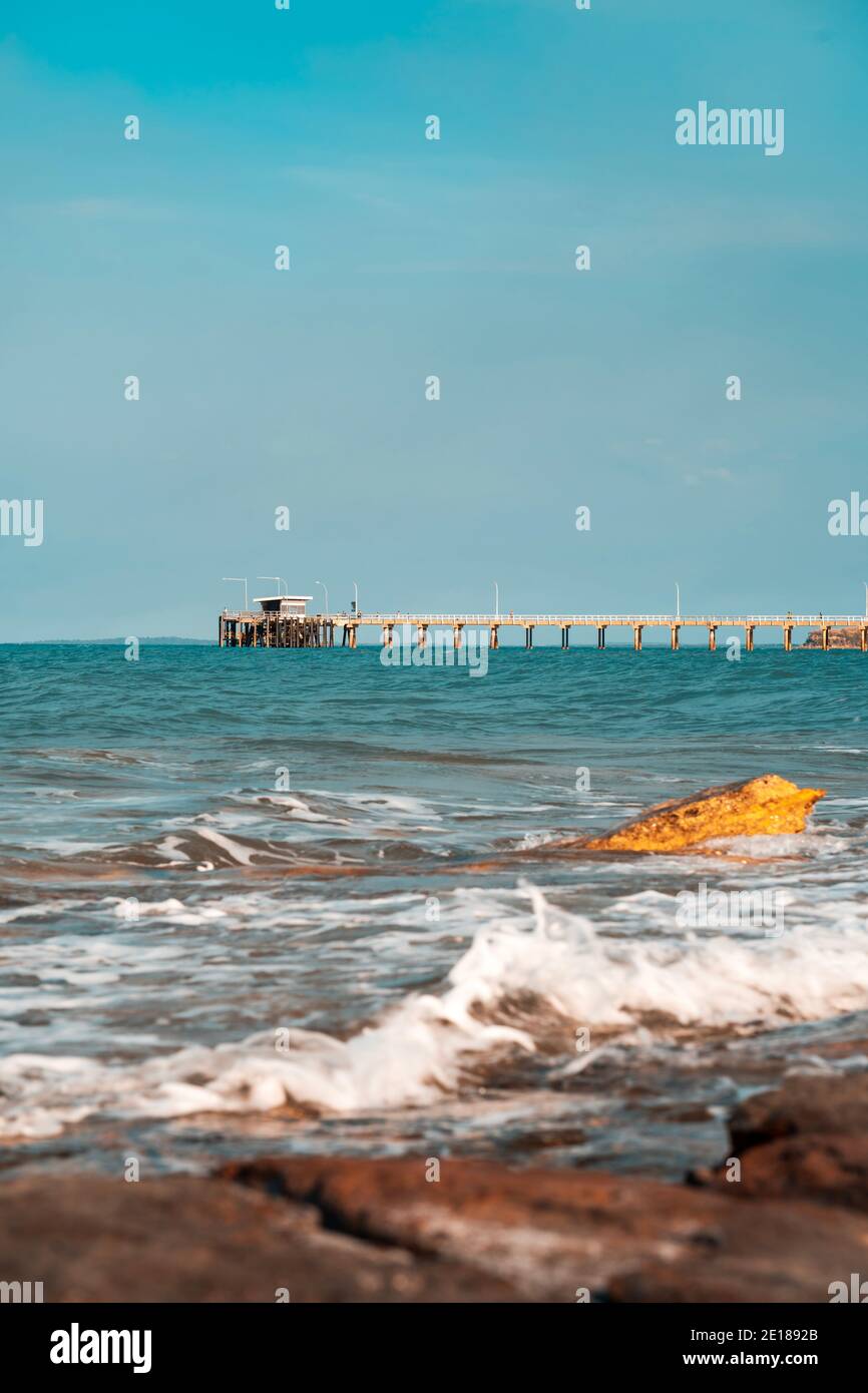 Mandorah Jetty in Darwin Harbour Stock Photo - Alamy