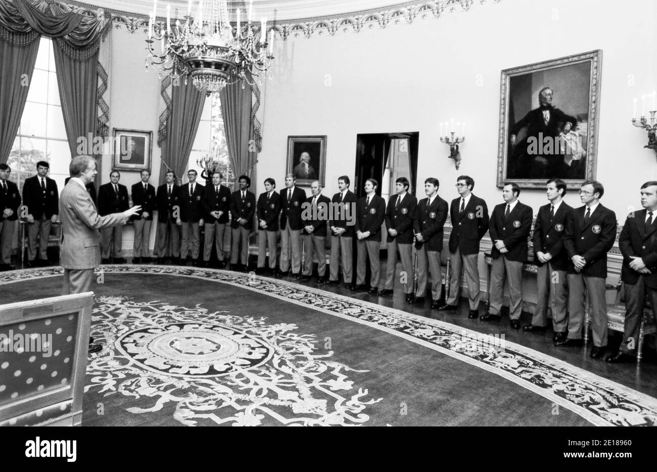 James carter oval office Black and White Stock Photos & Images - Alamy