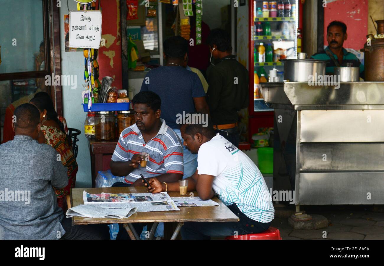 Indian man drinking tea hi-res stock photography and images - Alamy