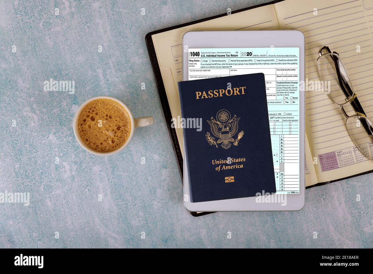 Preparation application 1040 U.S. individual Income Tax and American ...