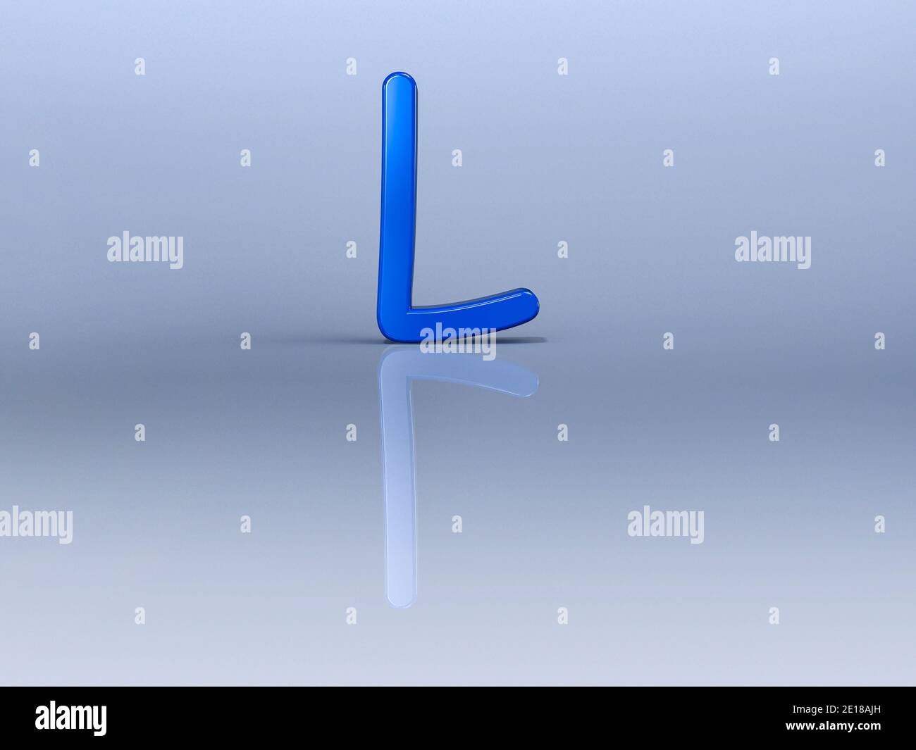 Artistic letter using a computer. 3D rendering Stock Photo - Alamy