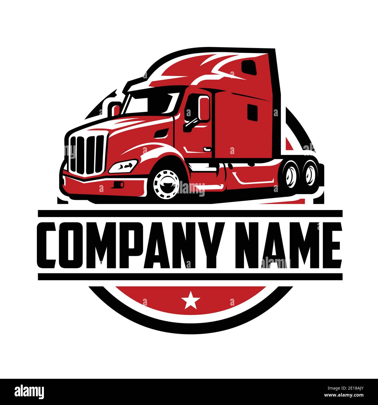 18 wheeler logo hi-res stock photography and images - Alamy