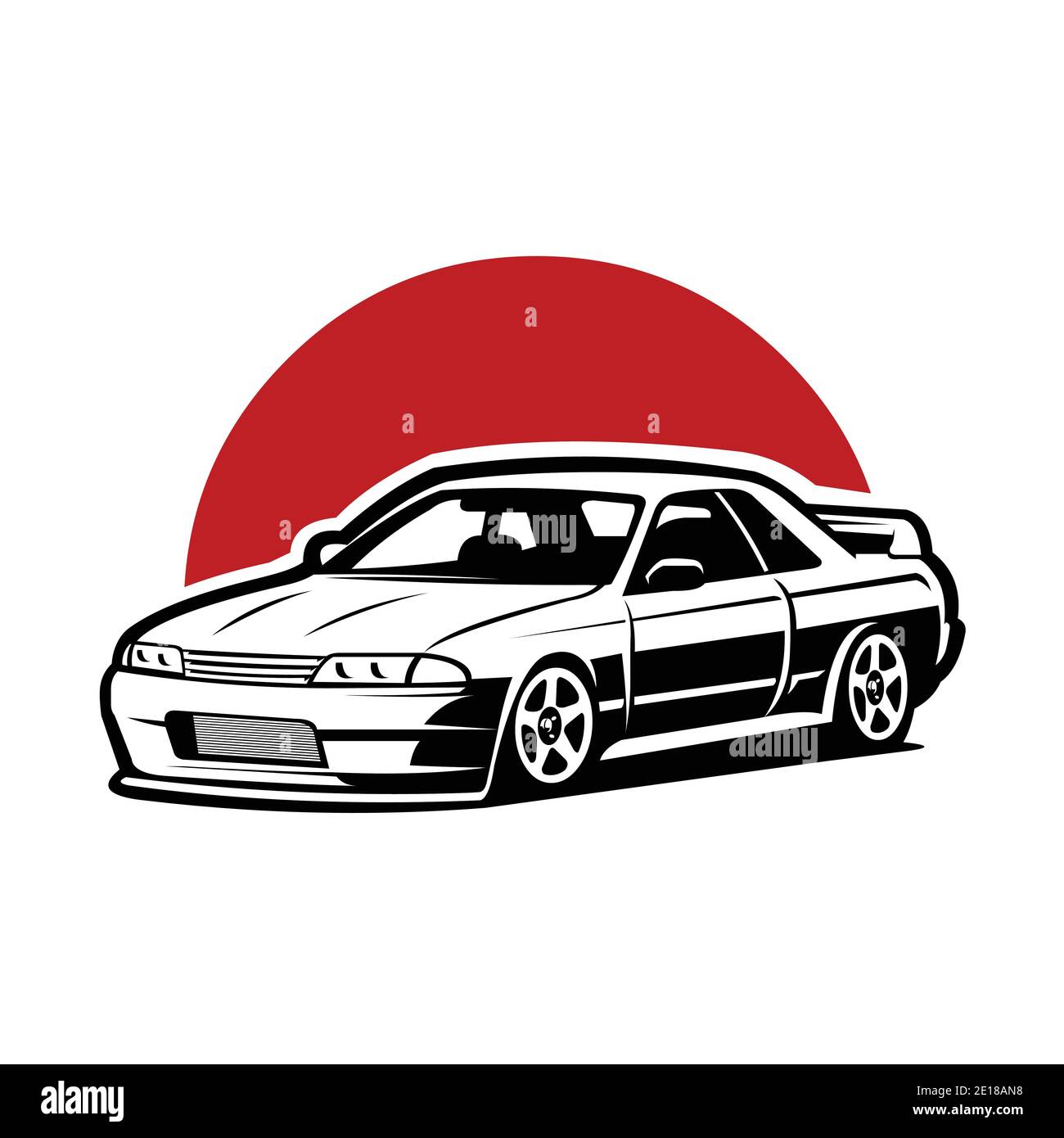 japanese sport car vector image isolated Stock Vector Image & Art - Alamy