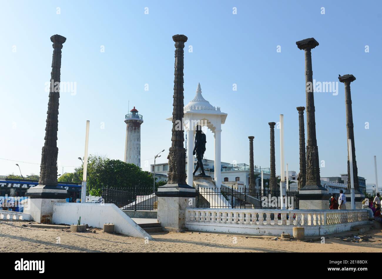 Mahatma Gandhi Statue in Pondicherry, India Stock Photo - Alamy