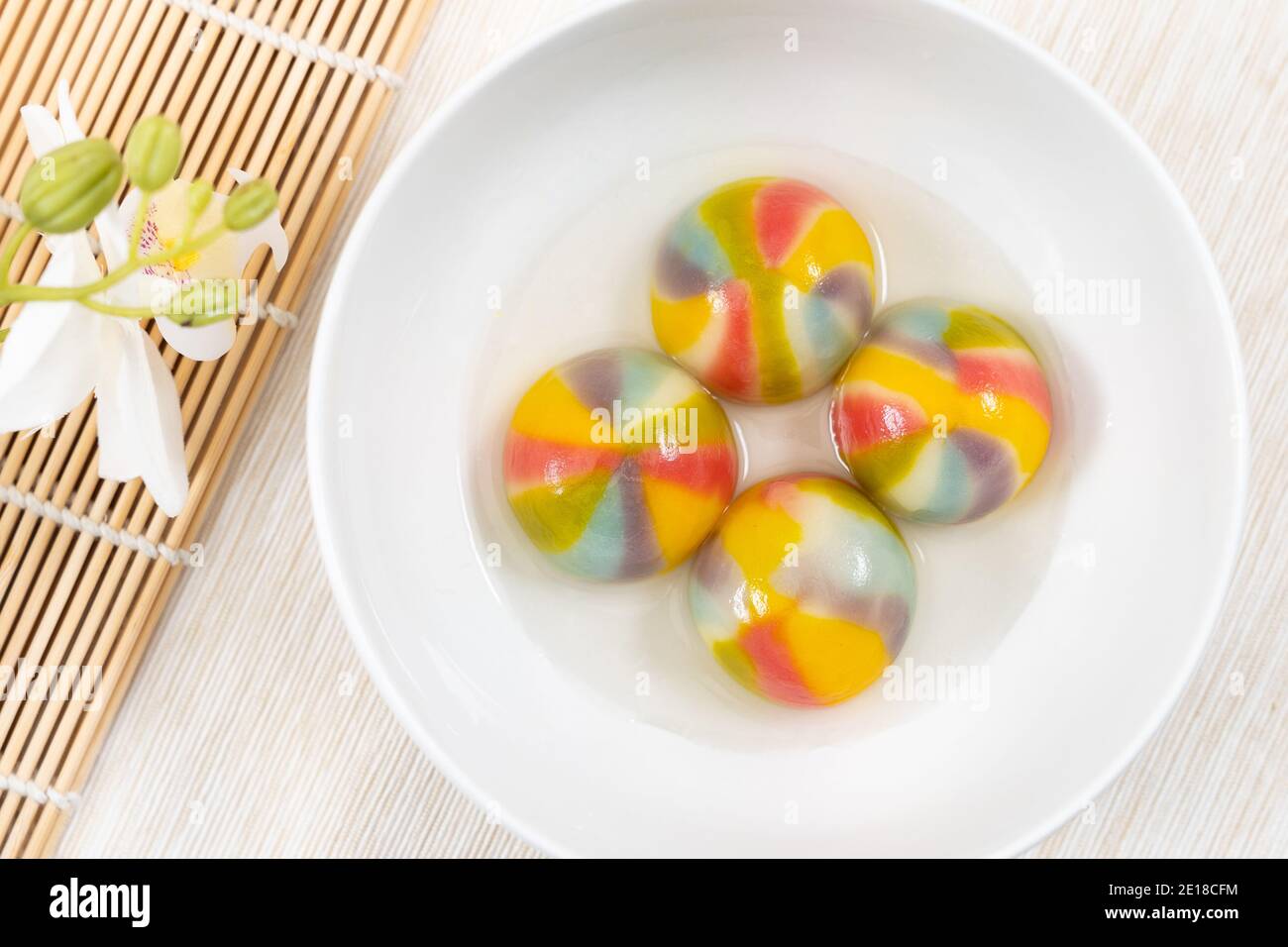 Traditional chinese sweet glutinous rice ball Stock Photo - Alamy