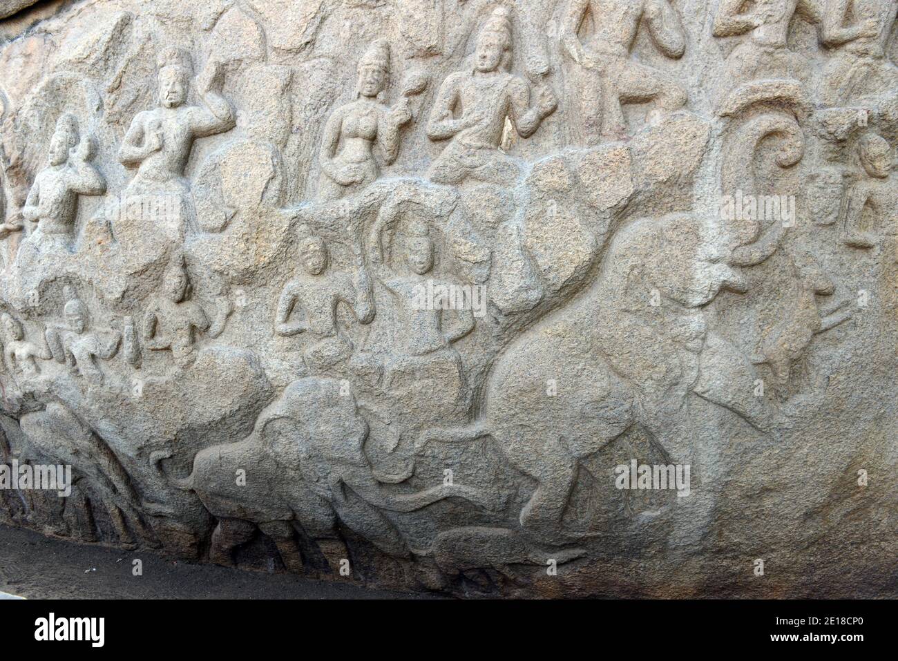 Five Rathas monument complex in Mahabalipuram, India Stock Photo - Alamy