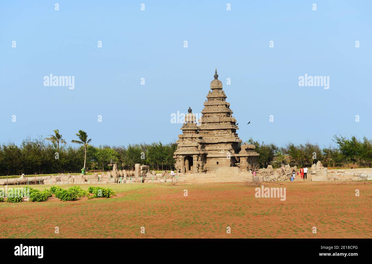 The shore temple in Mahabalipuram, India Stock Photo - Alamy